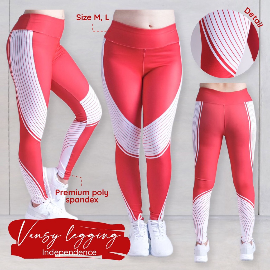 Jual BAJU OVERSIZE RUN LEGGING VANSY MERAH PUTIH BAJU AEROBIK BAJU ...