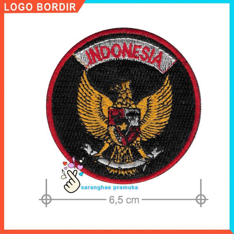 Jual Logo Bordir Merah Putih Garuda Kwarnas Indonesia | Shopee Indonesia