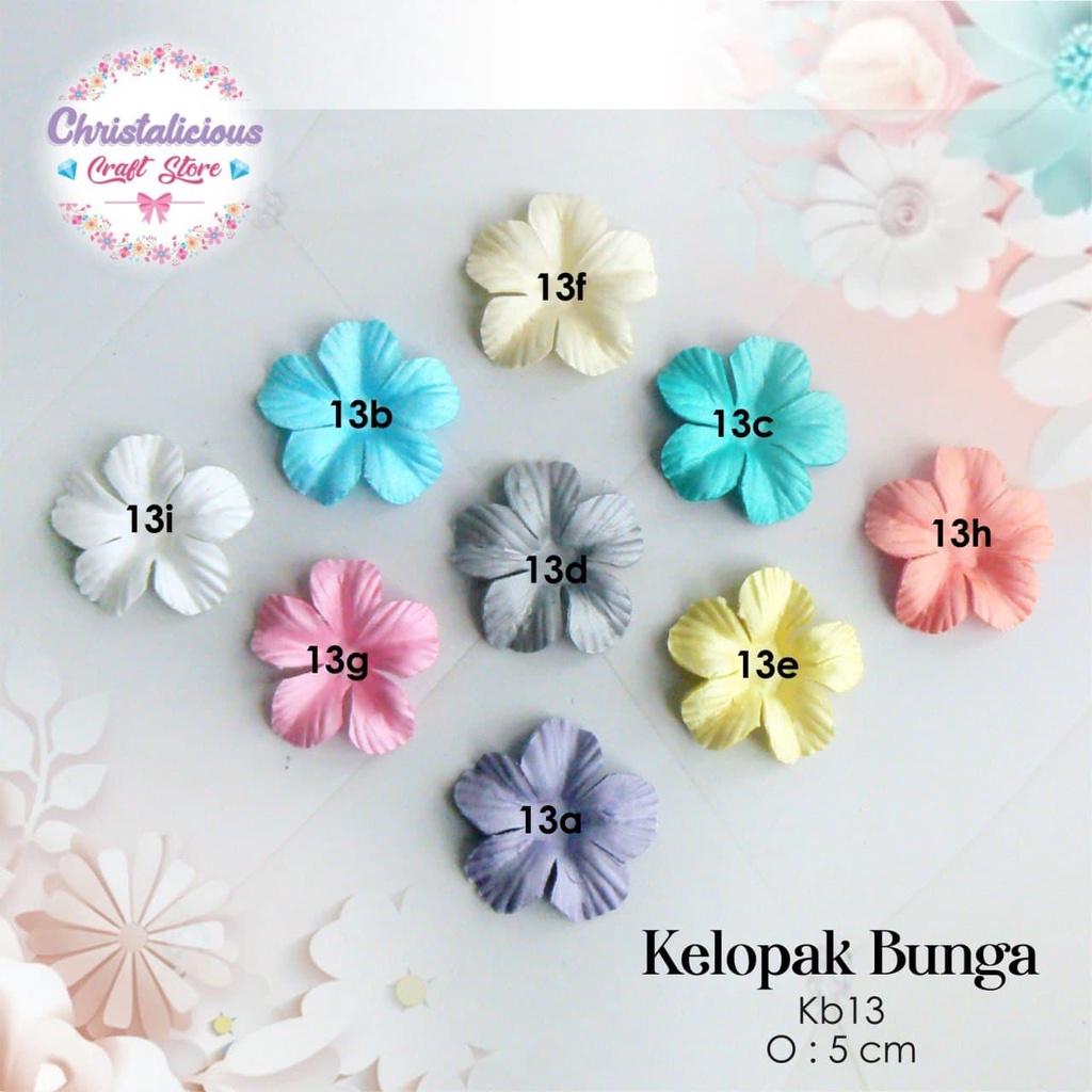 Jual Kelopak bunga Kb 13, kelopak bunga craft, kelopak tempel, kelopak ...
