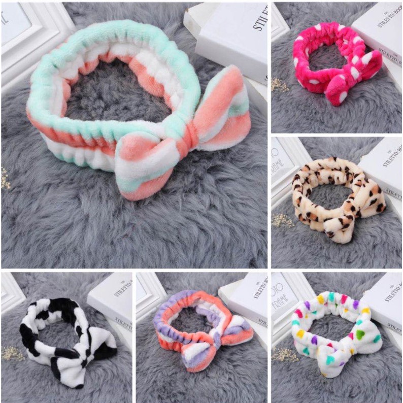 Jual WBS Bandana Bando Rambut Motif Pita Bando Rambut Mandi Gaya Korea ...