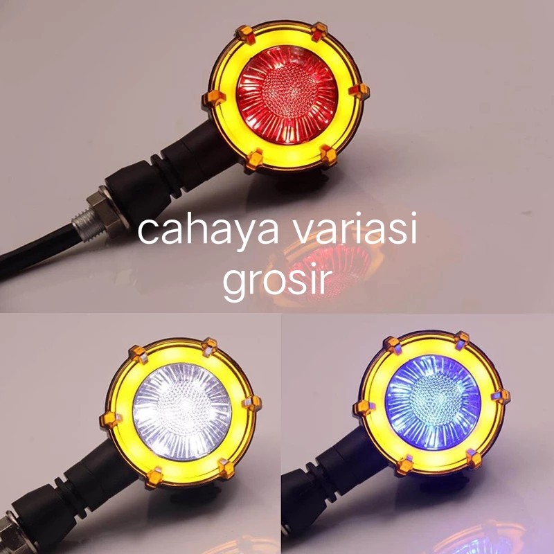 Jual Lampu Sein Led Bulat Mini 3in1 - Sen Led Bulat - Sein Led Mini Rem ...