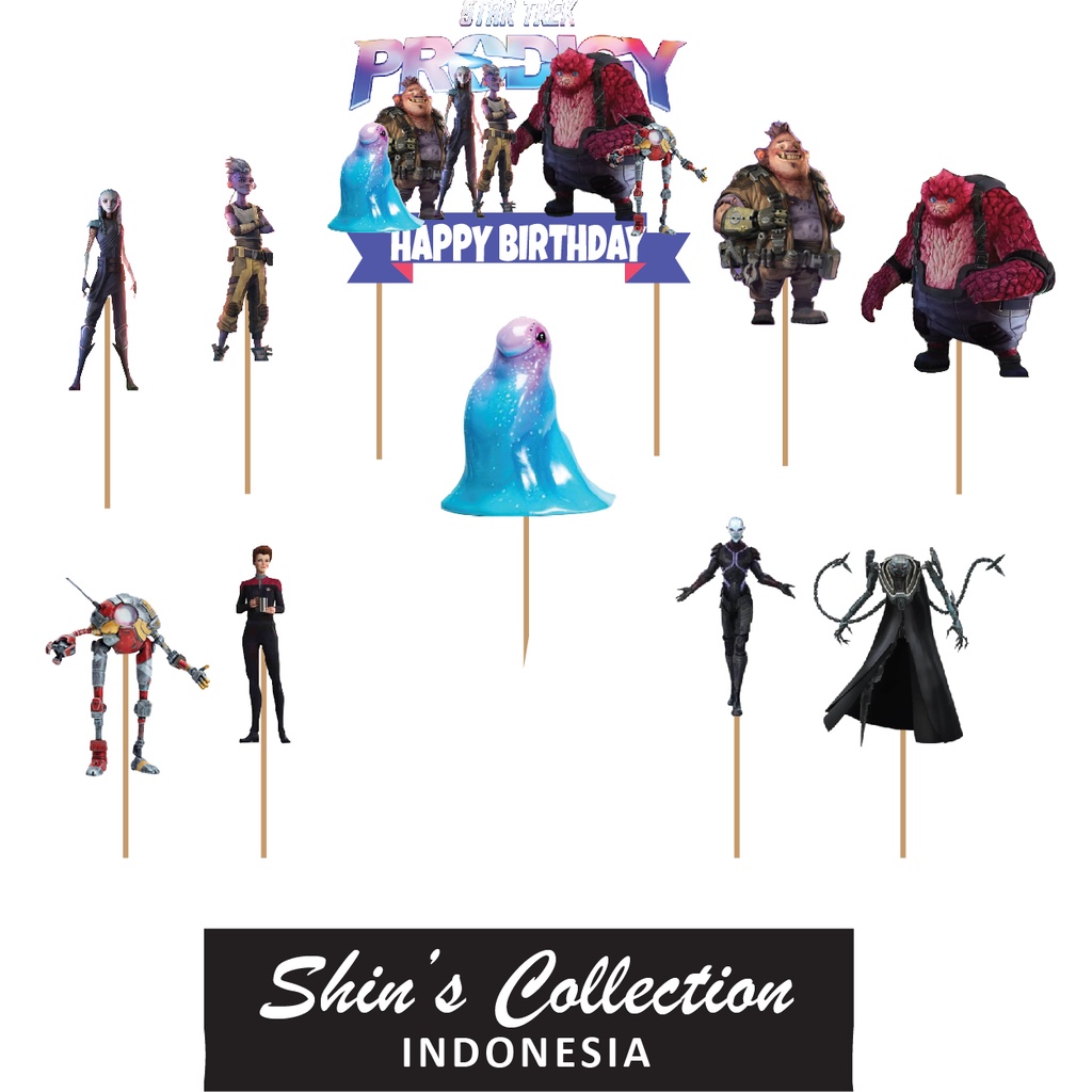 Jual Cake topper Star Trek Prodigy set isi 10 pc | Shopee Indonesia