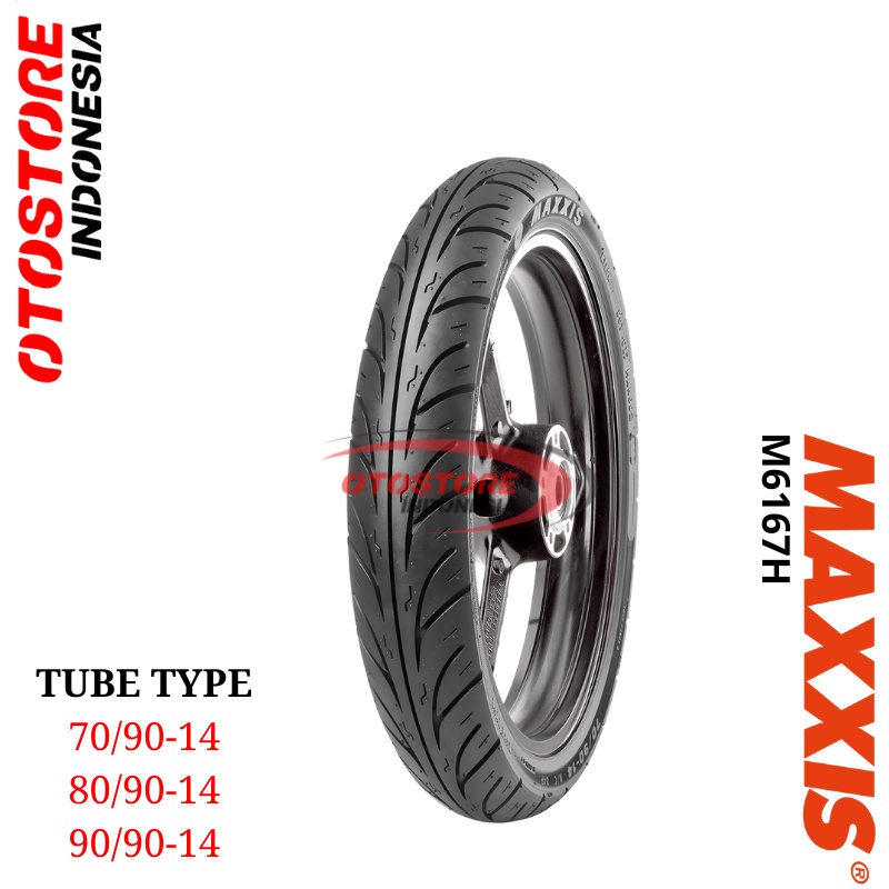 Jual Ban Luar Motor Matic Maxxis M6167H 70/90 80/90 90/90 7090 8090 9090 Ring 14 Tube Type Ban ...