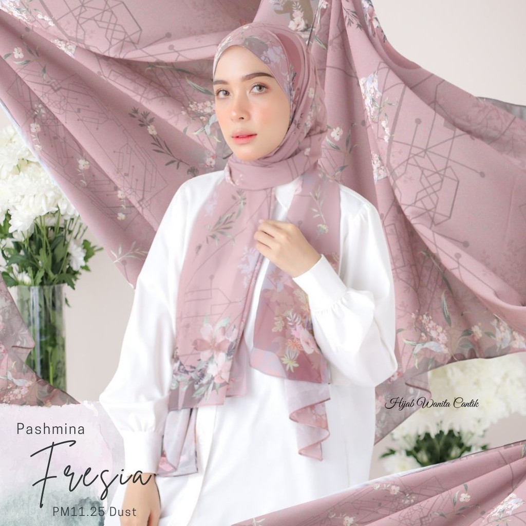 Jual Hijabwanitacantik - Pashmina Fresia Series PM11.25 Dust | Hijab printing premium motif ...