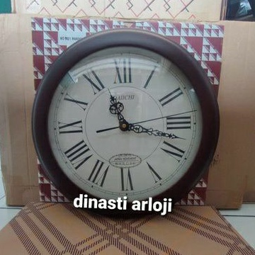 Jual jam dinding body kayu merk daiichi original japan | Shopee Indonesia
