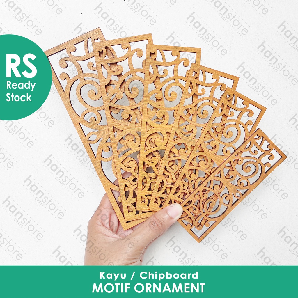 Jual RS Ornament Segi empat Motif Sulur Kayu Plywood / MDF / Triplex ...