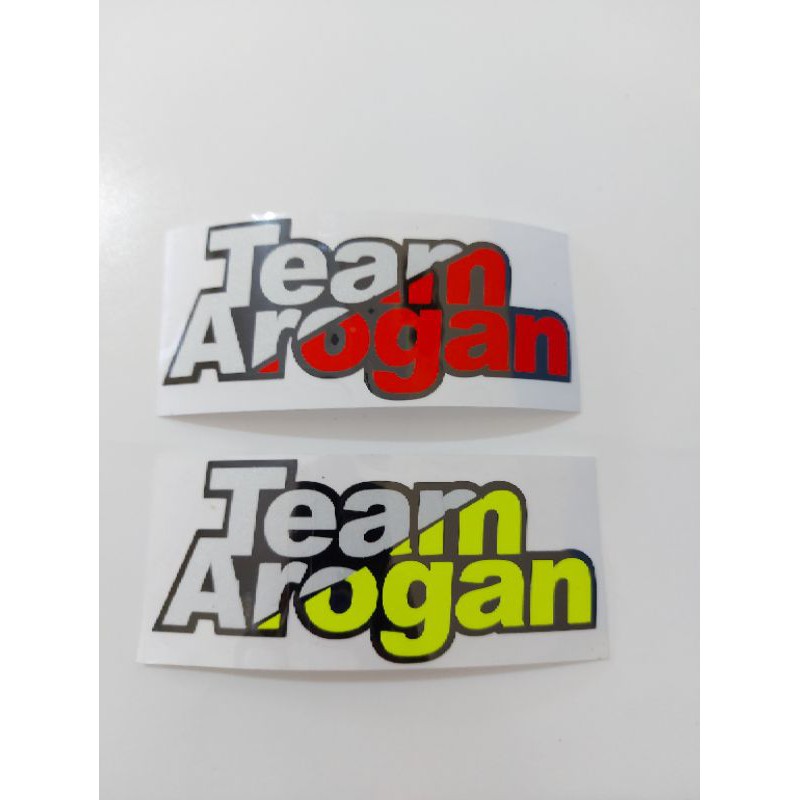 Jual STICKER TEAM AROGAN MERAH KUNING CUTTING | Shopee Indonesia