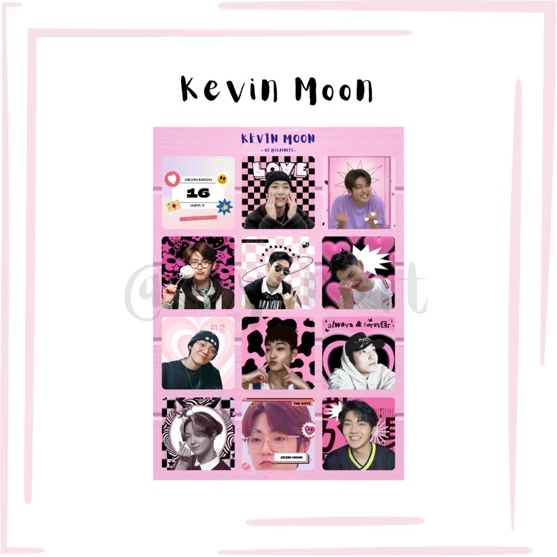 Jual THE BOYZ STICKER DECO CORE AESTHETIC STIKER PINK KISS CUT A6 ...
