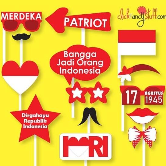 Jual Photobooth prop Republik Indonesia dekorasi Kemerdekaan RI 17 ...