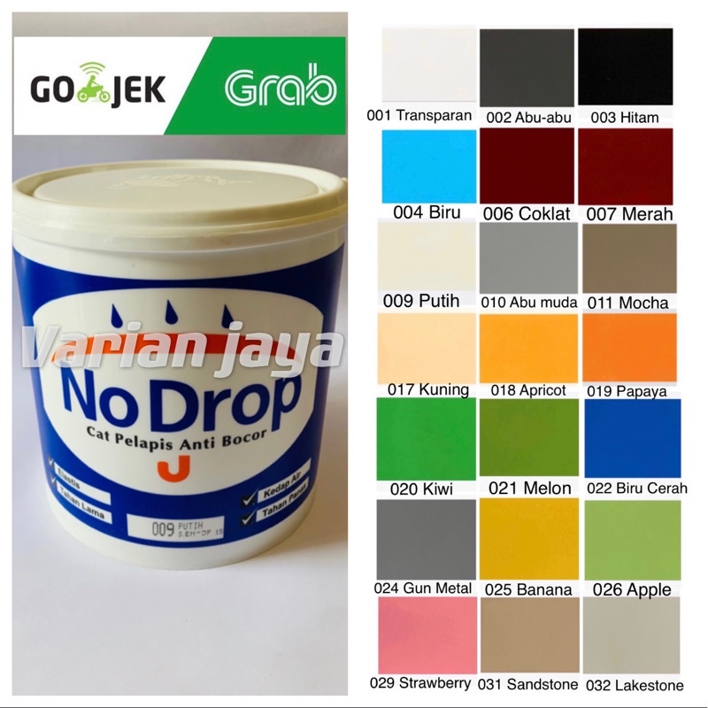 Jual No Drop Cat Anti Bocor Waterproof Anti Kedap Air 4 kg | Shopee ...