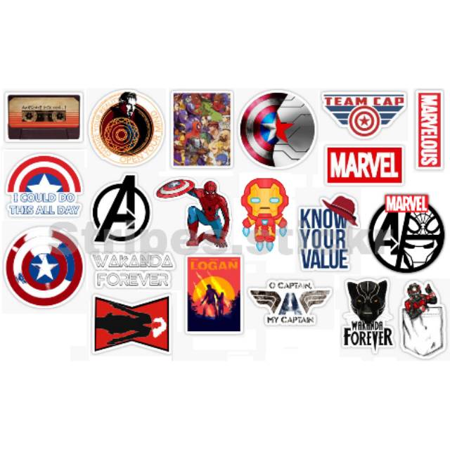Jual Marvel sticker pack | Shopee Indonesia