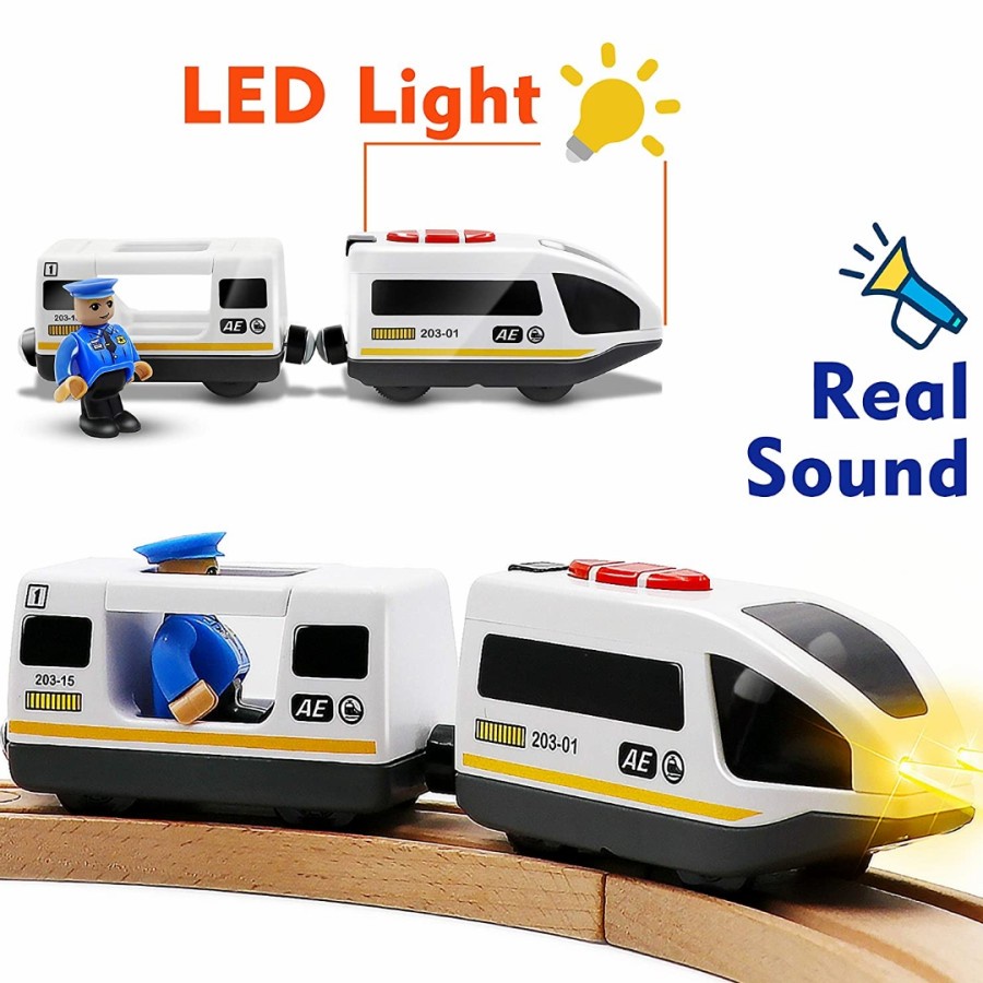 Jual Remote Control Locomotive Train Mainan kereta api wooden ...