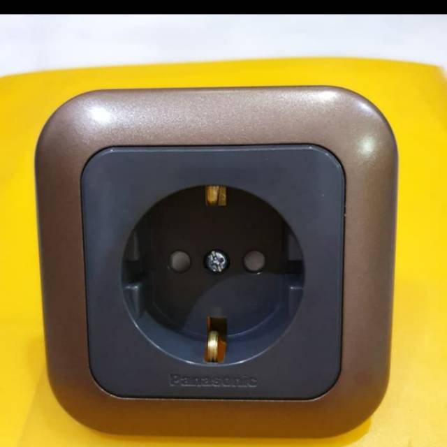Jual Stop kontak CP 1 gang WEJP 1121 MAE-7 Dark Brown - Panasonic ...