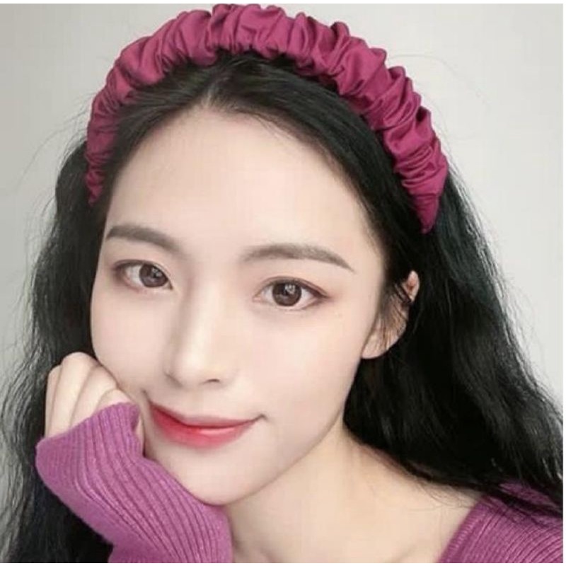 Jual BANDO SCRUNCHIE BATANG JUMBO / BANDO BANDANA RUFFLES HEADBAND ...