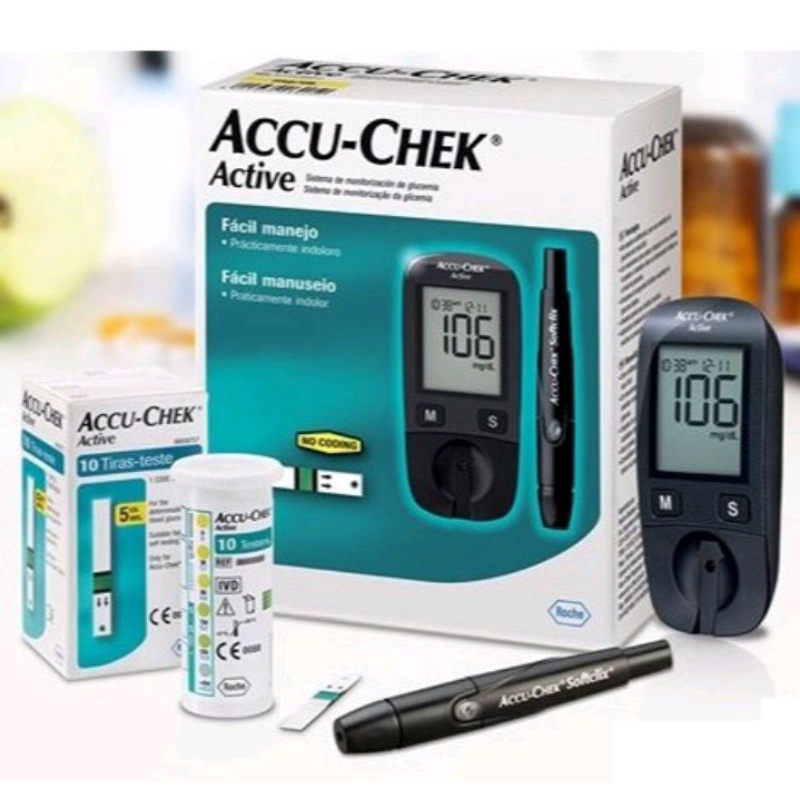 Jual Alat accu check active / alat cek gula darah accu check | Shopee ...