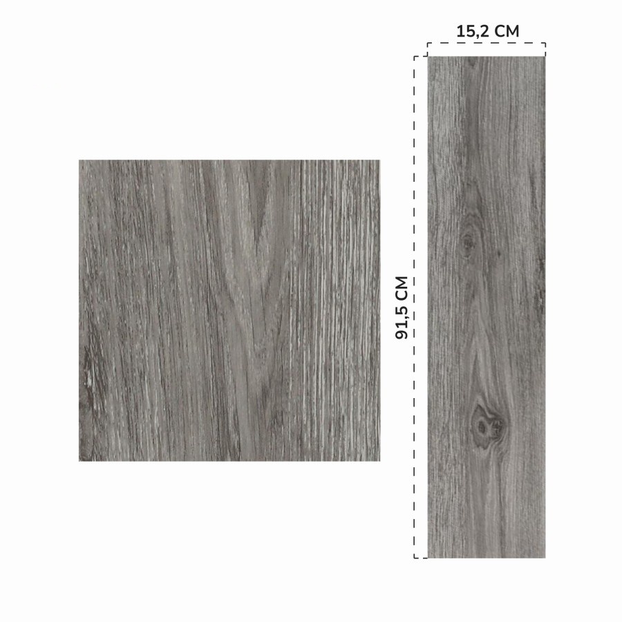 Jual LVT Vinyl Lantai Sticker Kayu 91,5 x 15,2 Cm Wallpaper Lantai ...