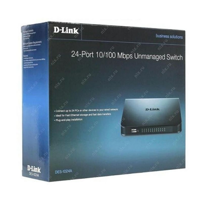 Jual SWITCH HUB INTERNET 24 PORT D-LINK DES 1024A - DLINK SWITCH ...