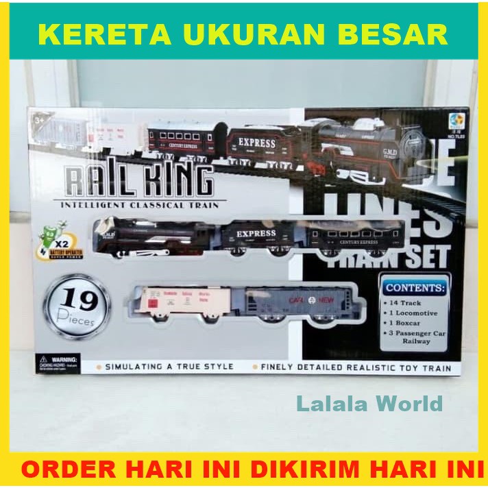 Jual Kereta Ukuran Besar Rail King Intelligent Classical Train Kereta ...