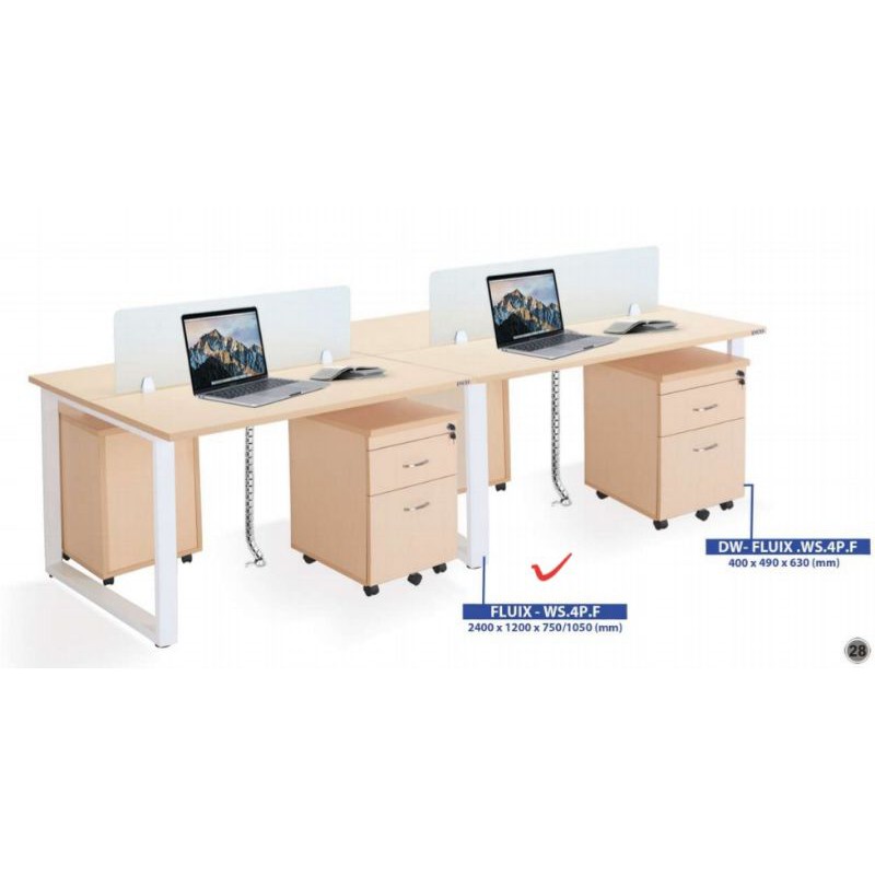 Jual INCO Indachi - FLUIX 2P / 4P : Workstation / Meja Kerja Kantor ...