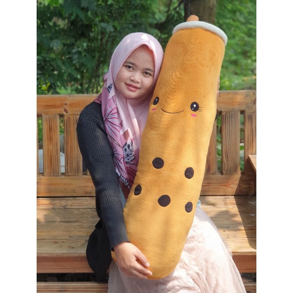 Jual TERBARU!!GULING BOBA VIRAL JUMBO UK.90CM | Shopee Indonesia