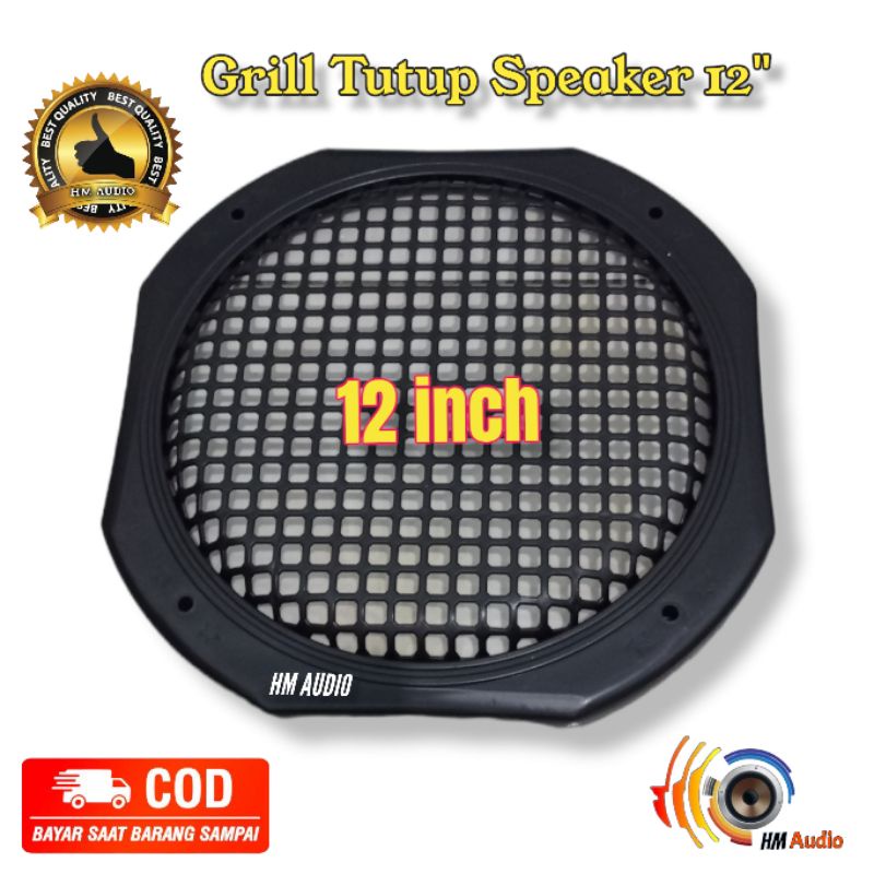 Jual Grill Speaker Tutup Speaker Subwoofer 12 inch kotak plastik ...