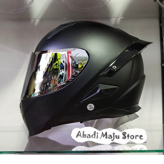 Jual Helm SNAIL FFS1 Visor Iridium Silver Flat Spoiler 3D Original ...