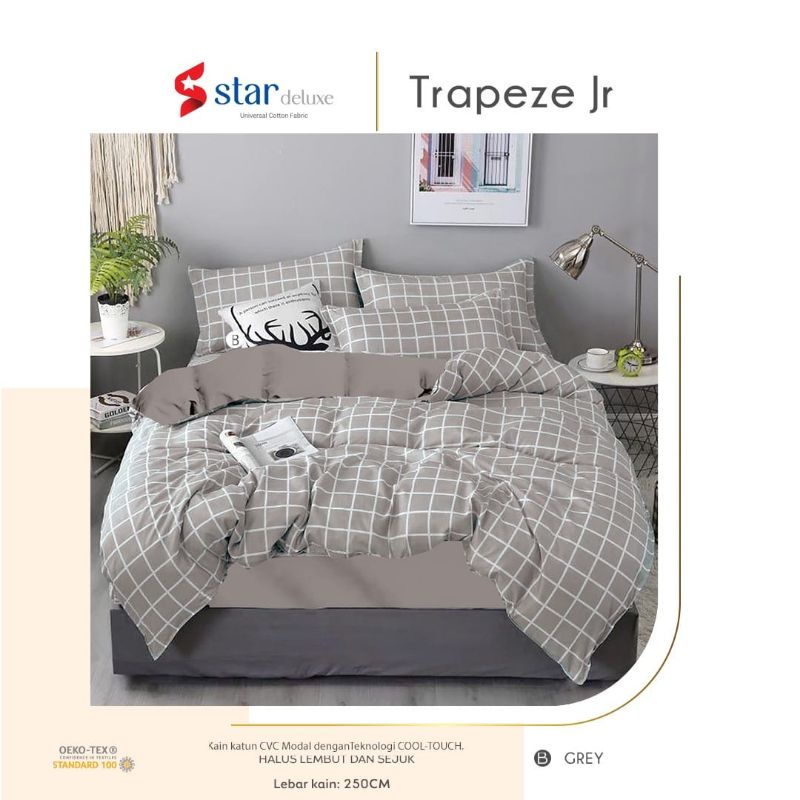 Jual Sprei Set Cvc Motif Minimalis Star Tweed & Trapeze Jr (NEW ARRIVAL ...