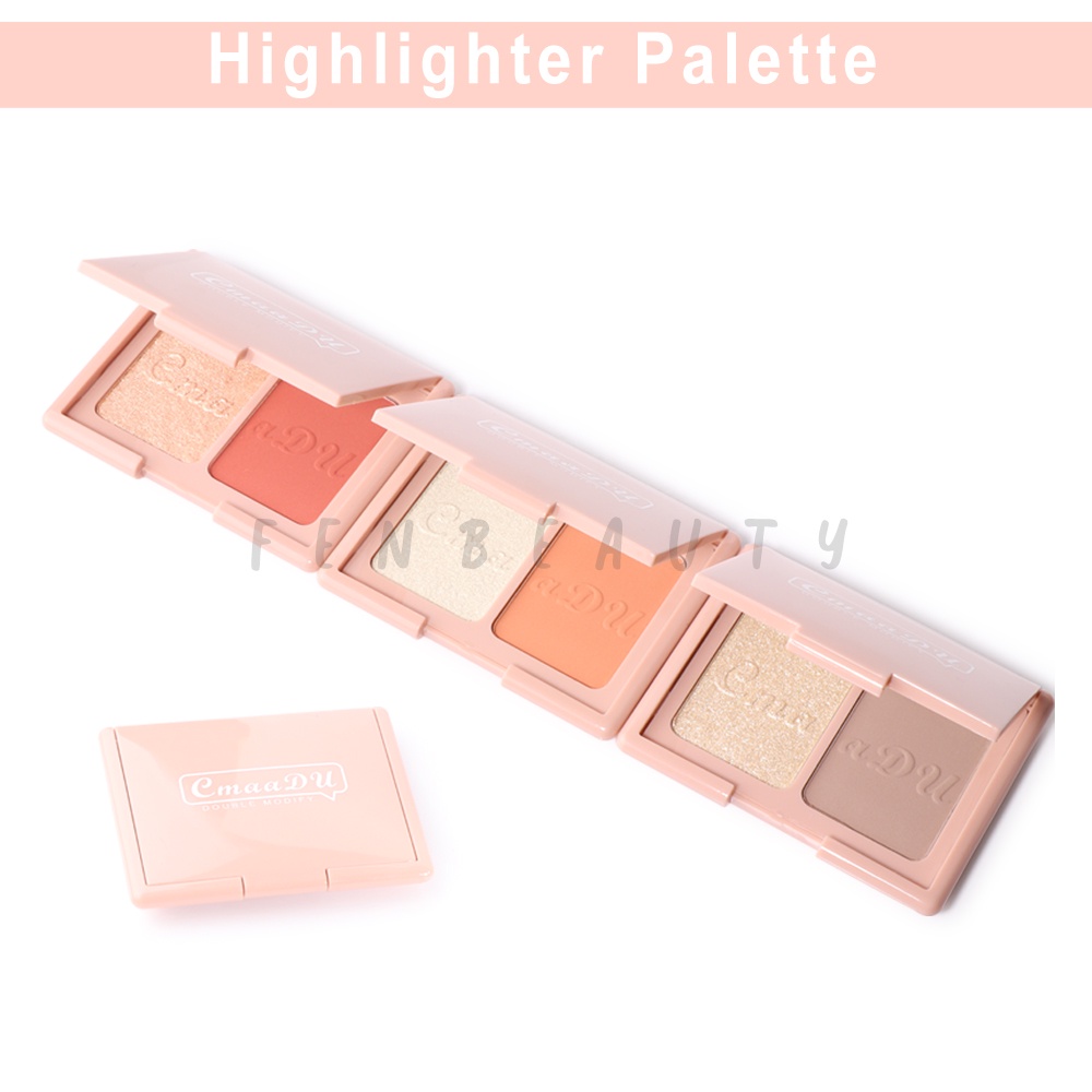 Jual CMAADU Double Modify 3 Variasi Warna Blush dan Highlighter Makeup ...