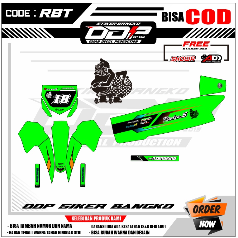 Jual Decal trail RBT full body dekal stiker striping TERBARU OMAH DECAL ...
