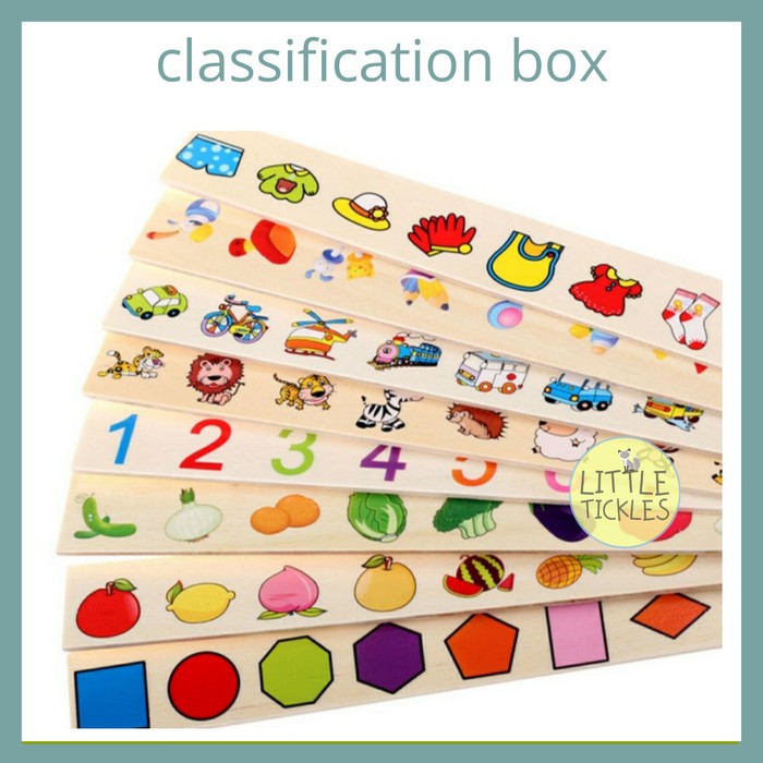 Jual Knowledge Classification Sorting Montessori Learning Box | Shopee ...