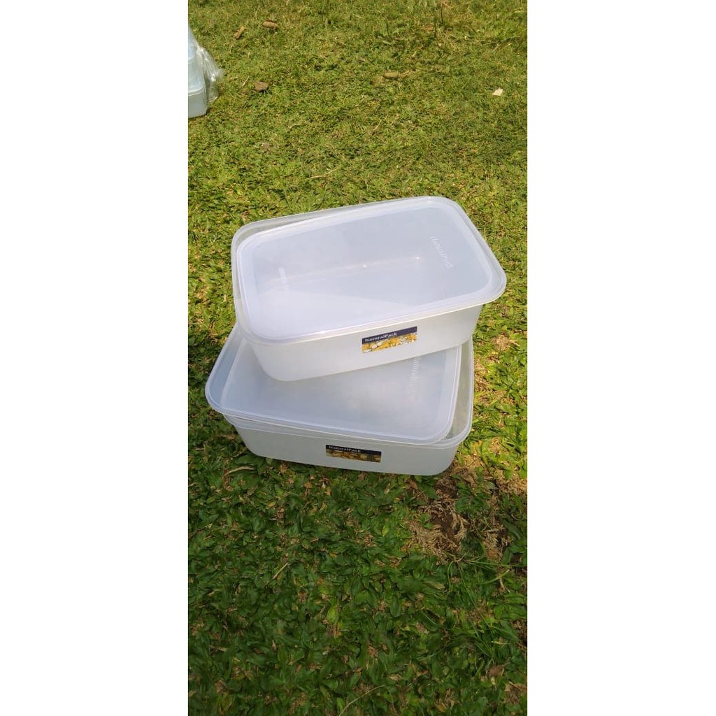 Jual KOTAK/TEMPAT/BOX MAKANAN KUE DONAT NATURAL PACK FOOD CONTAINER 3 ...