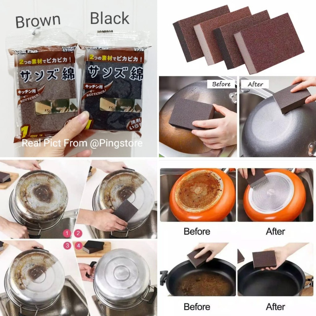 Jual Busa Spons Import Amplas Ajaib Magic Sponge Pembersih Kerak Karat ...