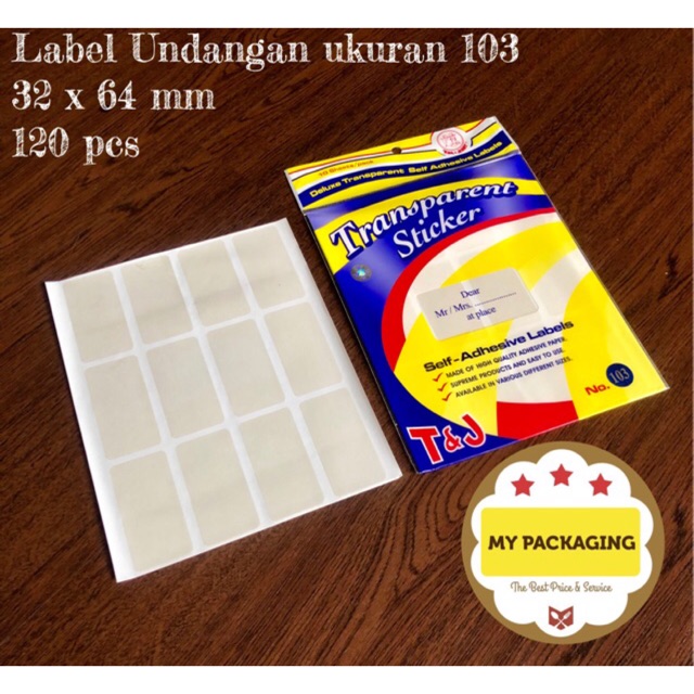 Jual Label Undangan Transparan 103 Tom&Jerry / T&J Transparent Stickers | Shopee Indonesia