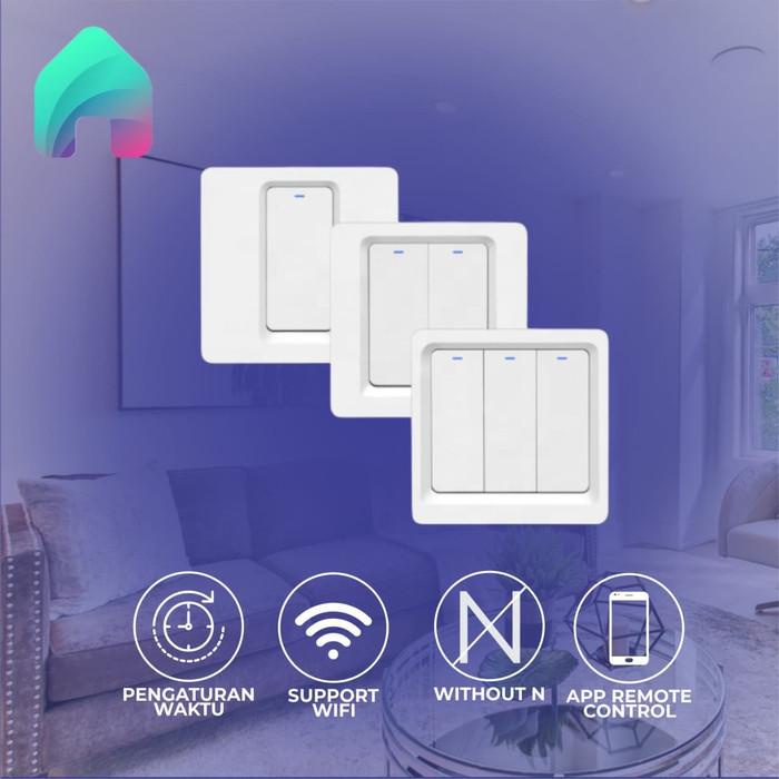 Jual Suitchi | Saklar Pintar Wall Switch 1 Gang Without Neutral Line ...