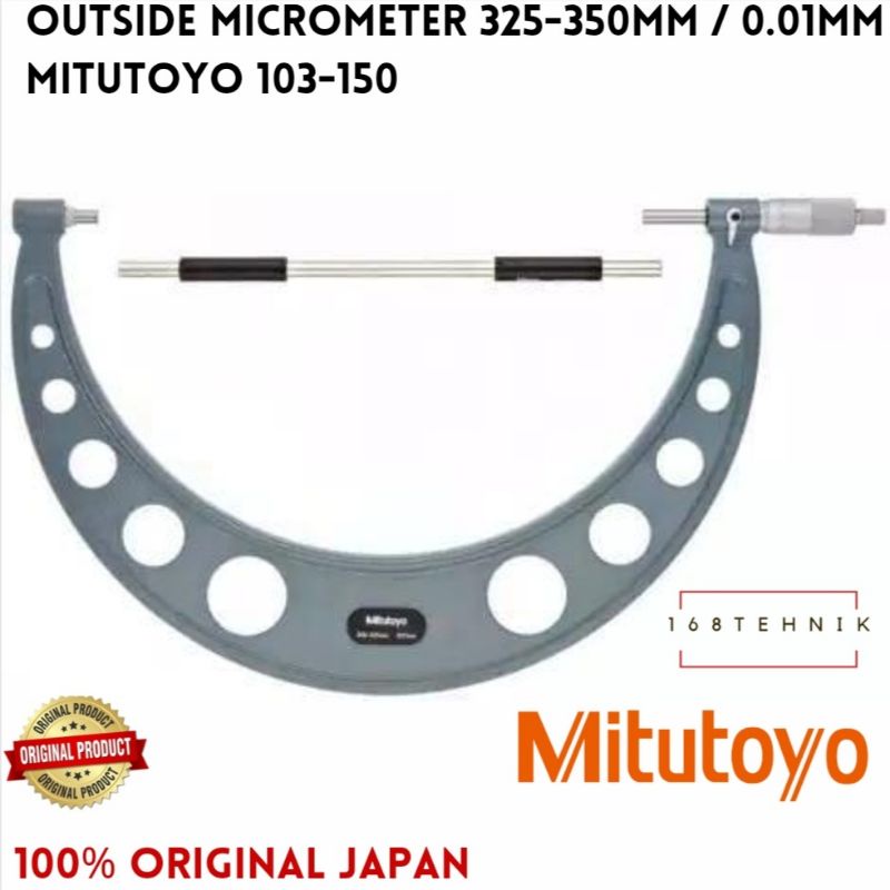 Jual MITUTOYO 103-150 Outside Micrometer 325-350mm (0.01) / Mikrometer Luar | Shopee Indonesia