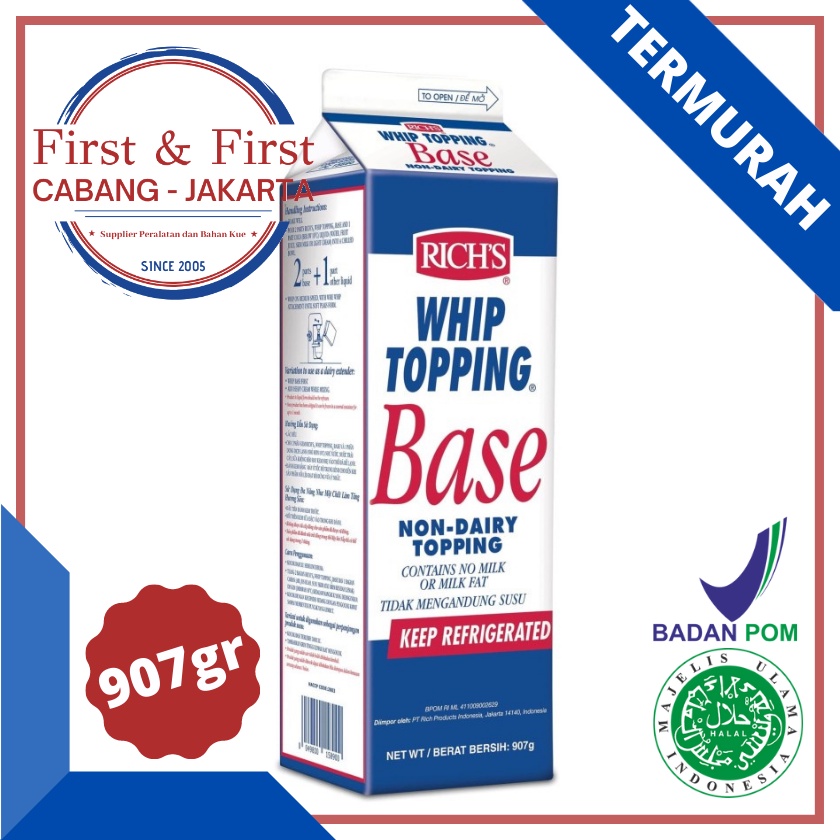 Jual Rich Whip Topping Base 907 gram | Shopee Indonesia