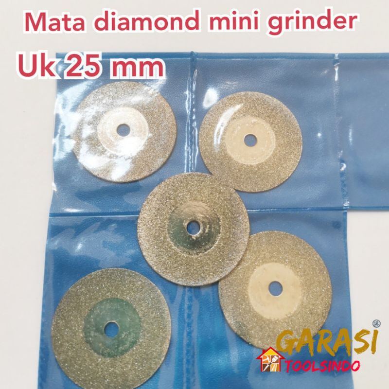Jual mata potong diamond mini grinder 25 mm mata potong batu gerinda ...