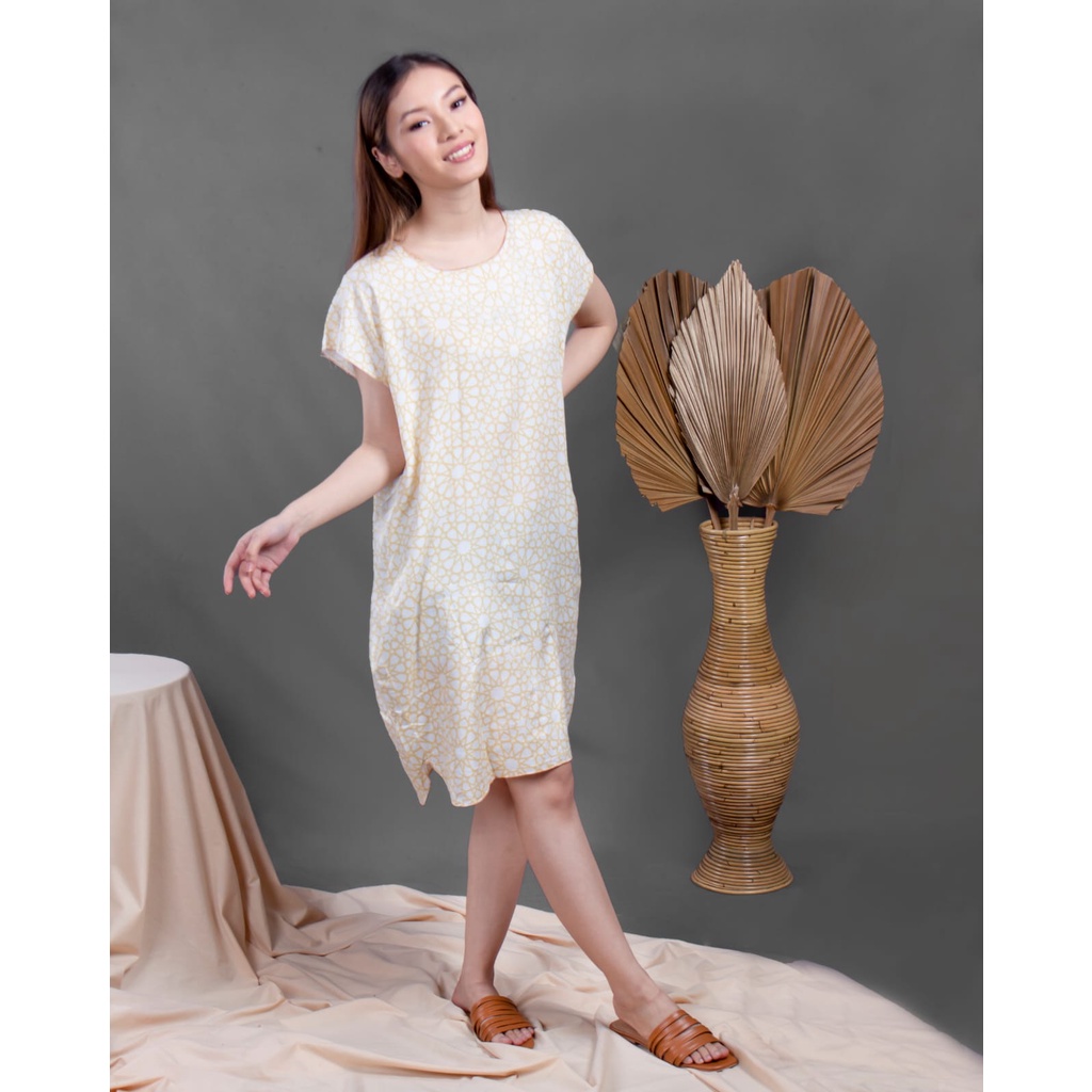 Jual Daster Midi Rayon Ibu Hamil Daster Rumah Motif Random DS01 ...