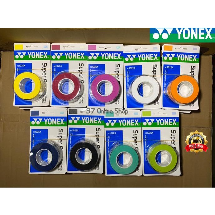 Jual BADMINTON GRIP YONEX KARET AC 102 EX ROLL |GRIP TIPIS| 100% ORIGINAL GUARANTEE LIMITED ...