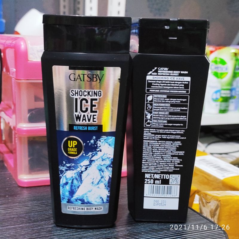 Jual Gatsby Shocking Ice Wave Body Wash 250ml - Refresh Burst by Mandom Refreshing Sabun Mandi ...