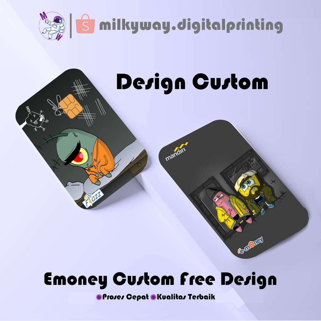 Jual EMONEY/FLAZZ CUSTOM SPONGEBOB//DESAIN SENDIRI | Shopee Indonesia