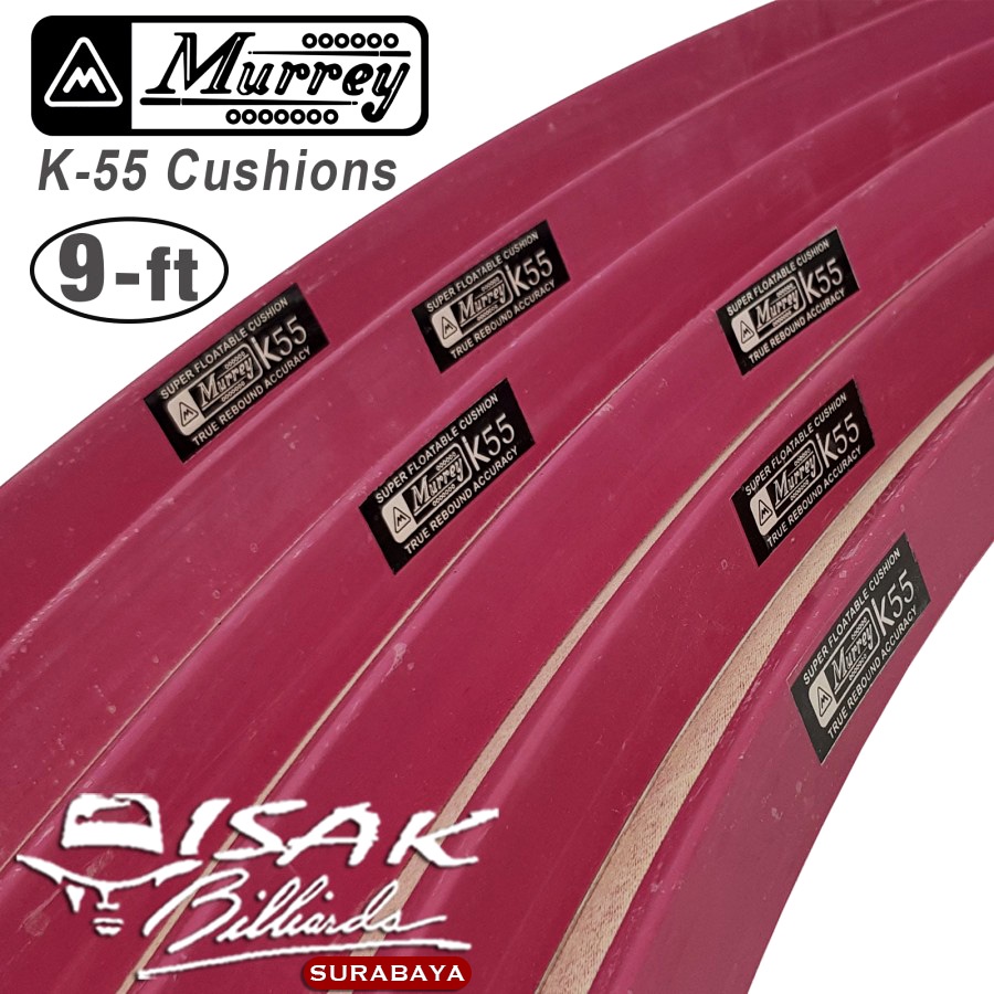 Jual Karet Ban 9-ft Murrey - set 6 pc - Billiard Rubber Cushion Meja ...
