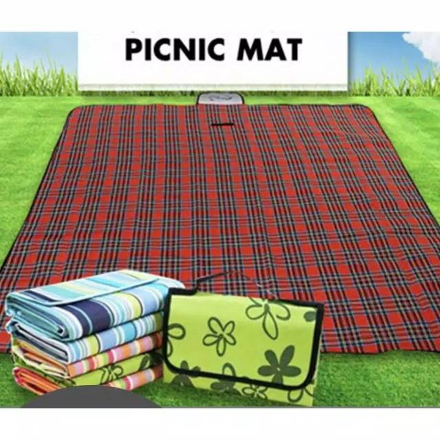 Jual Tikar Lipat Piknik Waterproof Jumbo (UK 200x150cm) | Karpet Matras ...