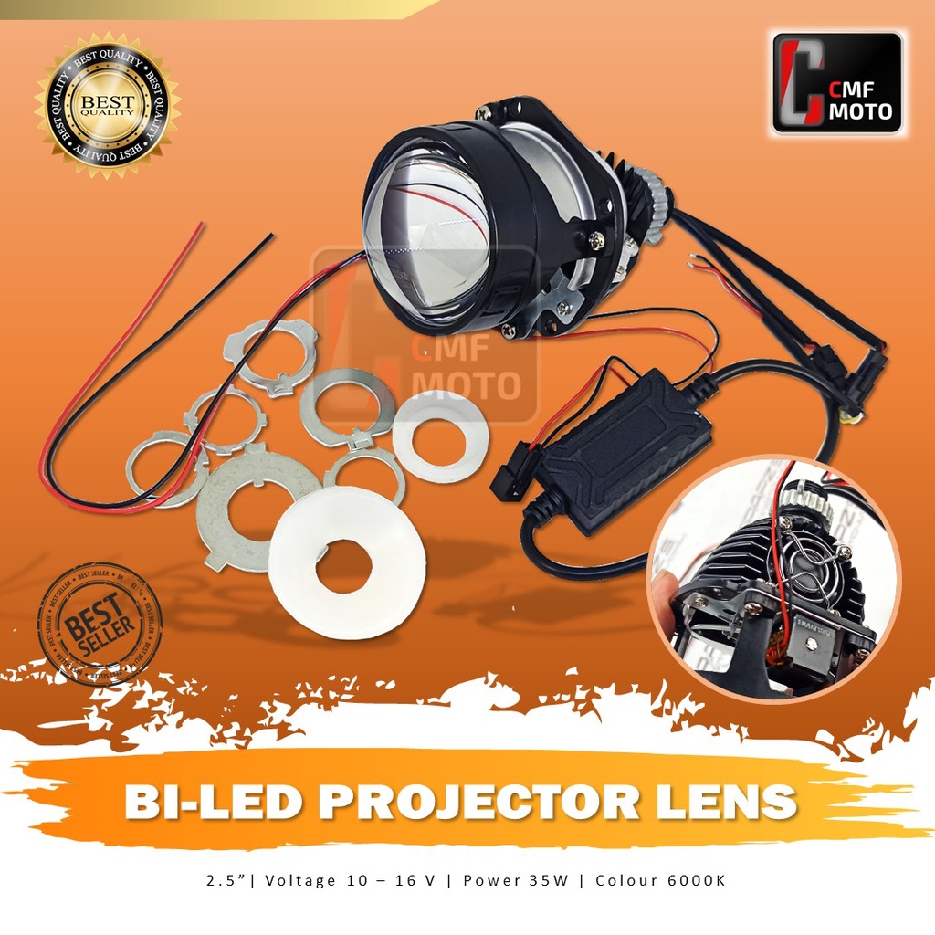 Jual LAMPU BILED / LAMPU BI-LED / LAMPU BI LED PROJECTOR LENS 2.5 INCH ...