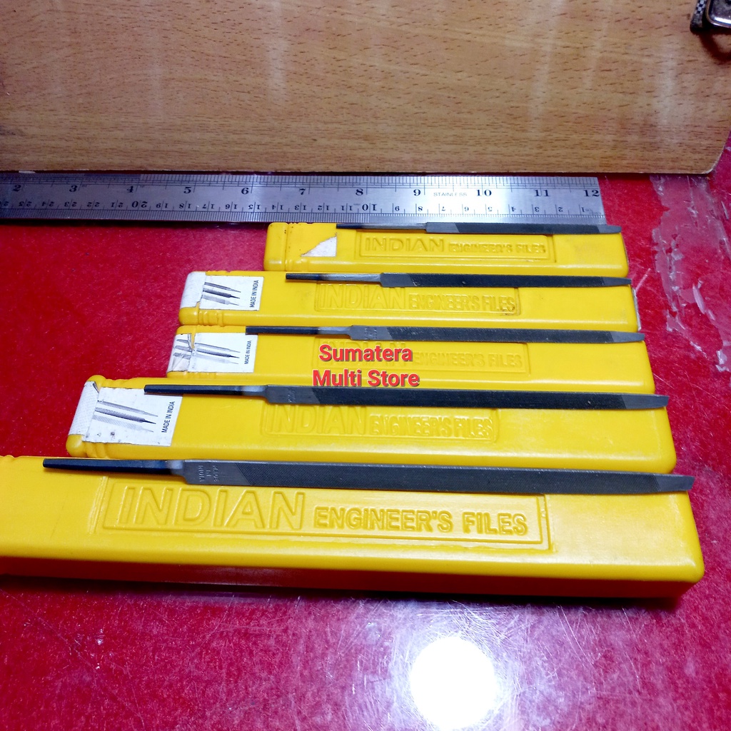 Jual Indian Kikir Files Segitiga 3 , 3½ , 4 , 5 , 6 inchi India Unique ...