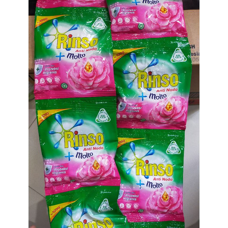 Jual Rinso+Molto Rose Fresh sachet 6x38gr(per renceng) | Shopee Indonesia