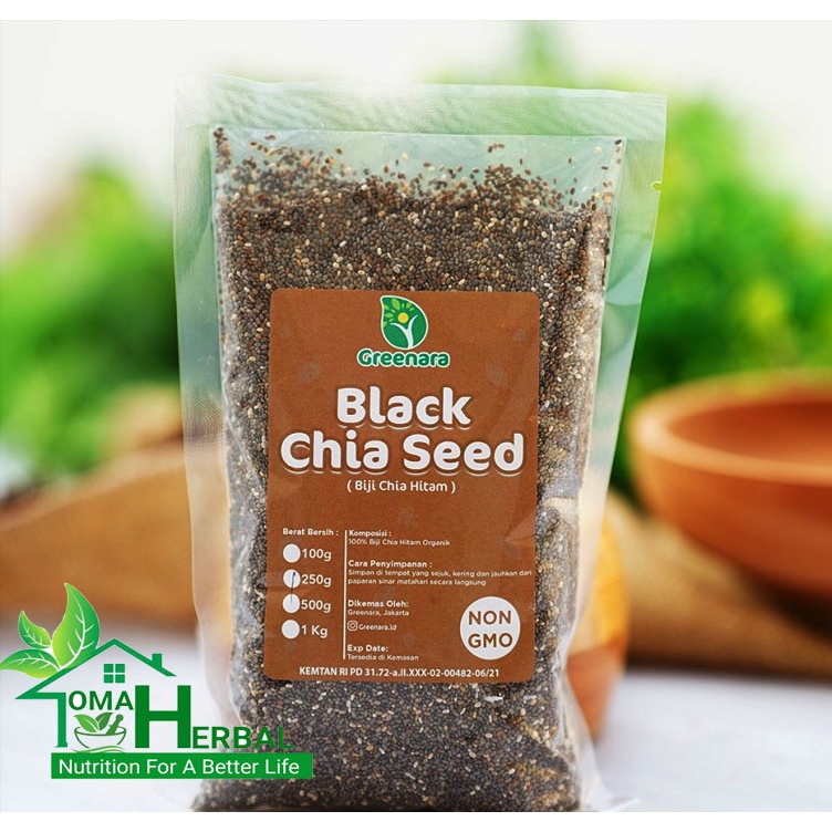 Jual CIA SEED / Black Chia Seed 100 Gr/ BAHAN JSR ORGANIK 100% PREMIUM ...
