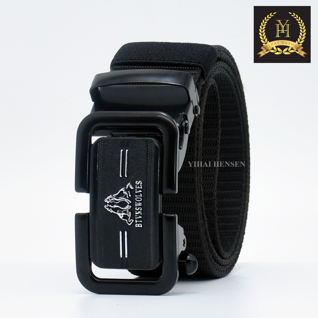 Jual [Y&H] Ikat Pinggang Pria Canvas Nylon Belt Nylon Canvas Sabuk Pria Nylon Kepala Logam Besi ...
