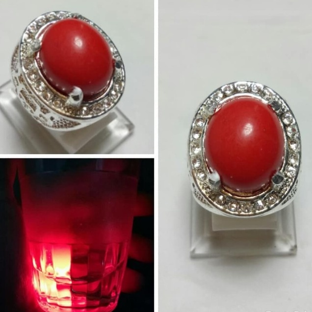 Jual Cincin Batu Akik Fosfor Nyala Dalam Air/Gelap | Shopee Indonesia