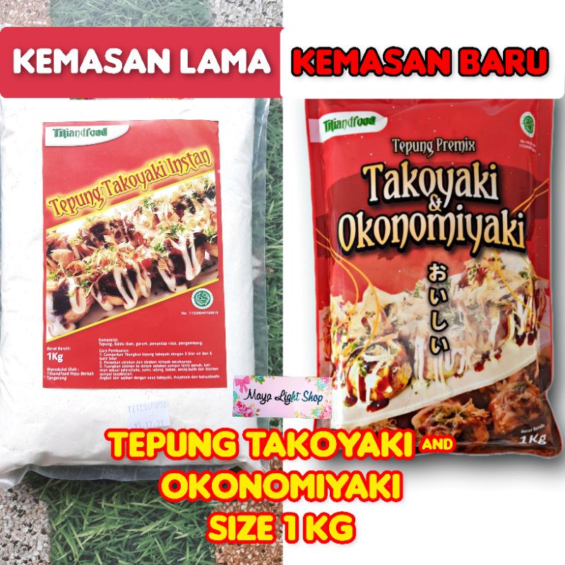 Jual Tepung premix takoyaki okonomiyaki 1kg titiand tepung takoyaki instant murah halal tepung ...